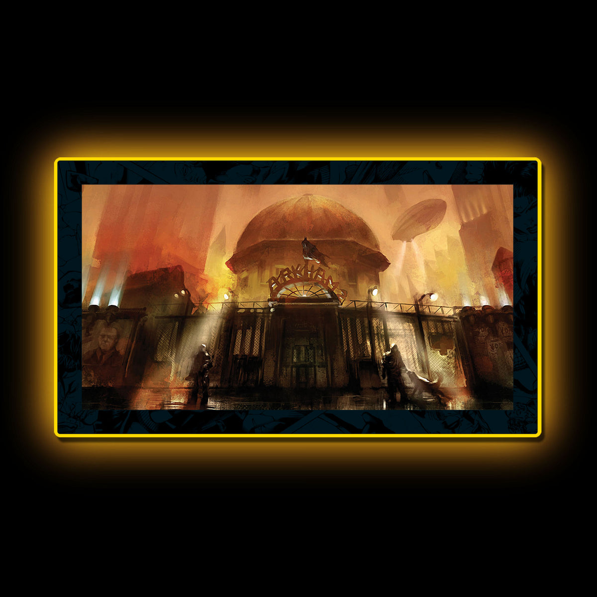 Batman Arkham Asylum Foggy Night Glow Exterior LED Illuminated Mini Po ...