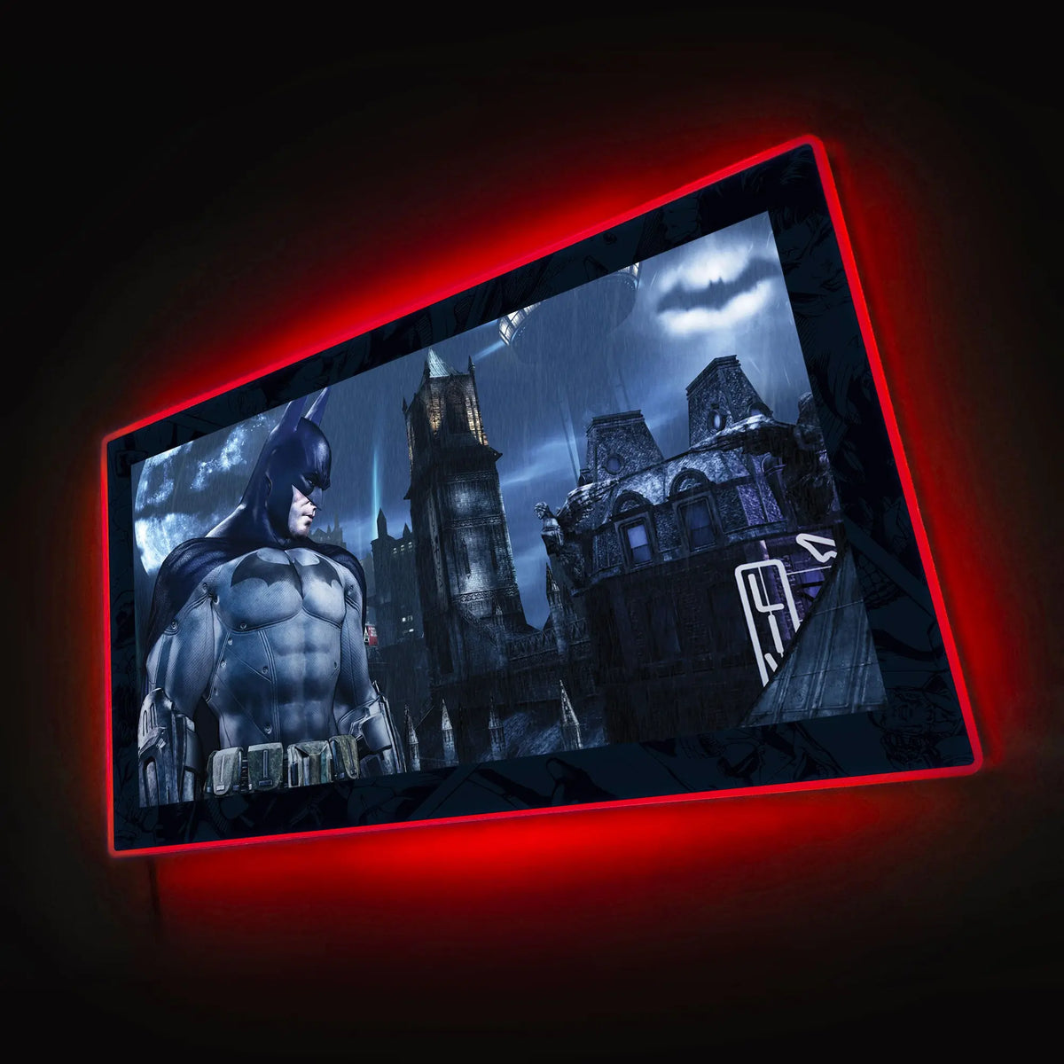 Batman Arkham Asylum Moon Bat Signal LED Mini Poster Light – dcilluminated